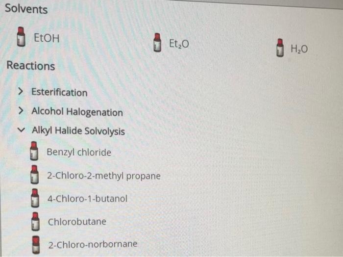 EtOH Et2O ( H2O Reactions Esterification > Alcohol | Chegg.com