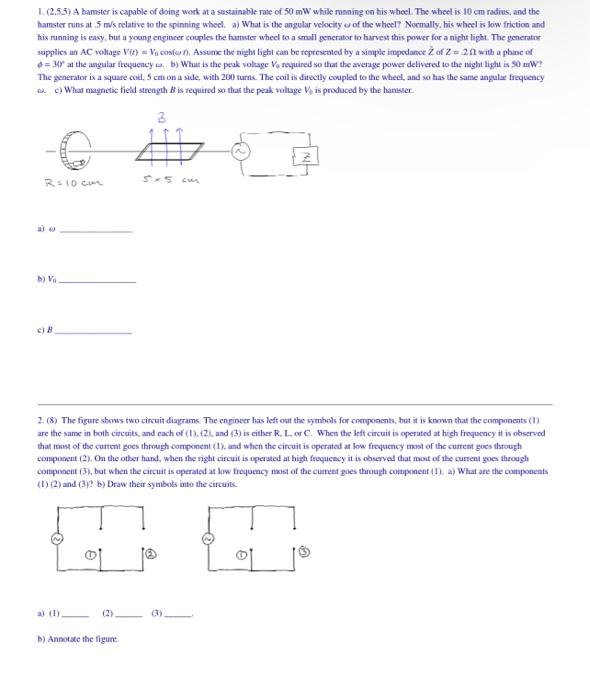 Solved 1. (2.55) A bamster is capable of doing work at a | Chegg.com