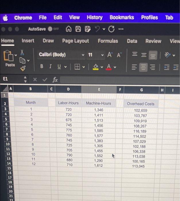 Solved Home Insert Draw Page Layout Formulas Data Review | Chegg.com