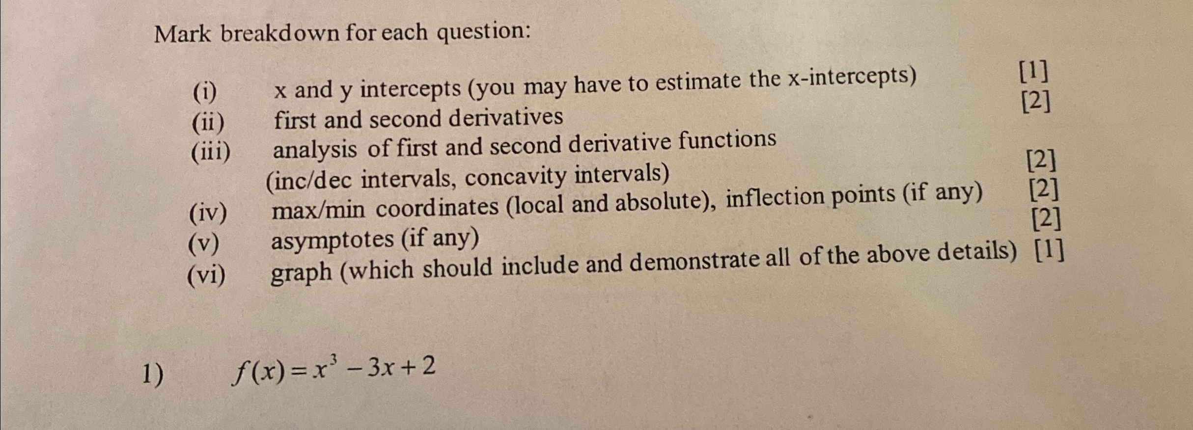 Solved Mark breakdown for each question:(i) x ﻿and y | Chegg.com