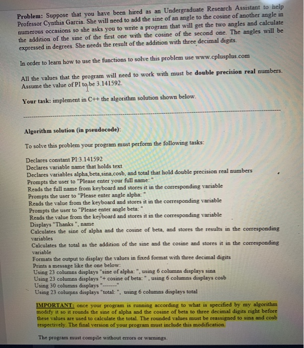 Solved Problem: Suppose that you have been hired as an | Chegg.com