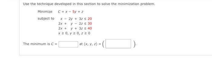 Use the technique developed in this section to solve | Chegg.com