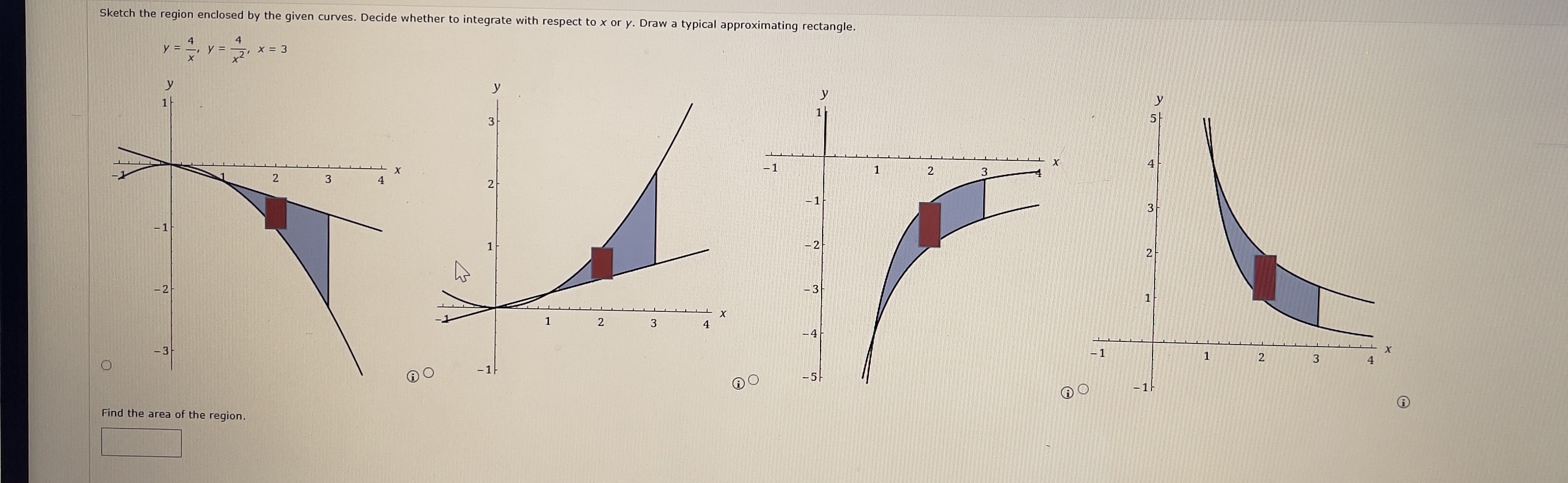 Solved Sketch the region enclosed by the given curves. | Chegg.com