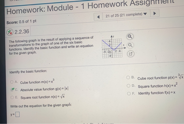 Solved Homework: Module - 1 Homework Assignment 21 of 25 (21 | Chegg.com