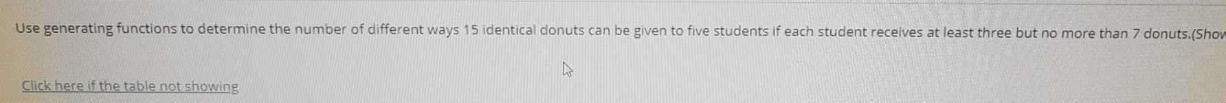 Solved Use generating functions to determine the number of | Chegg.com