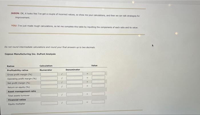 Solved 9. An analysis of company performance using DuPont | Chegg.com