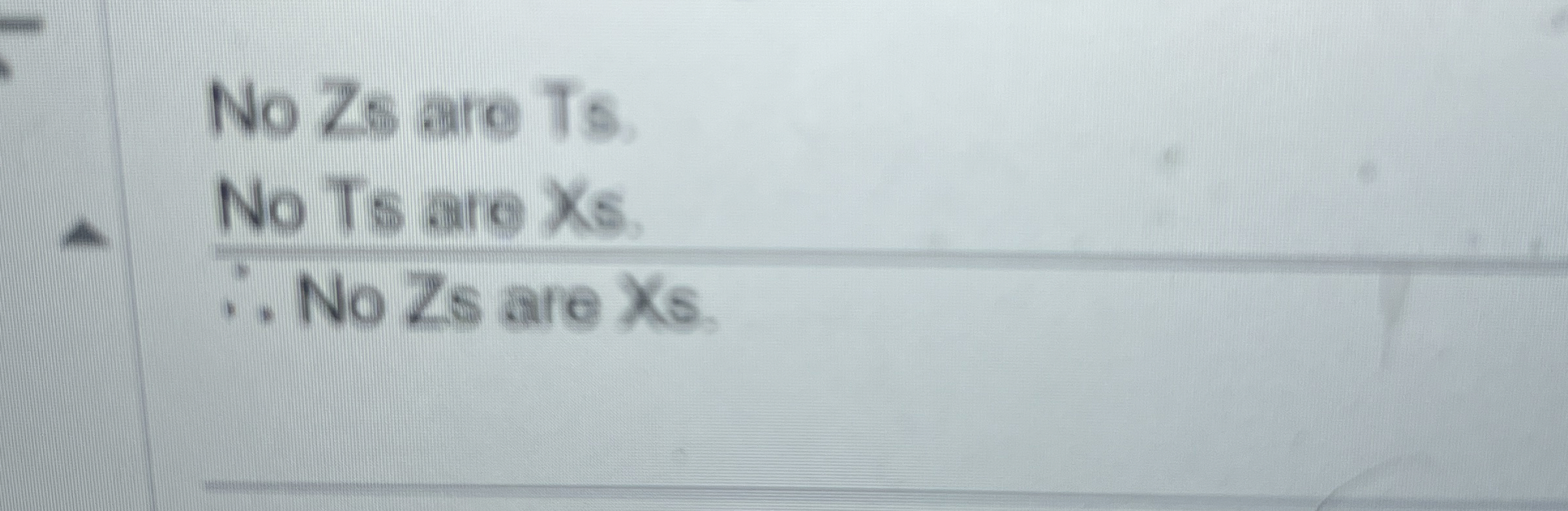 Solved No Zs are TsNo Ts are xs:. ﻿No Zs are Xs | Chegg.com