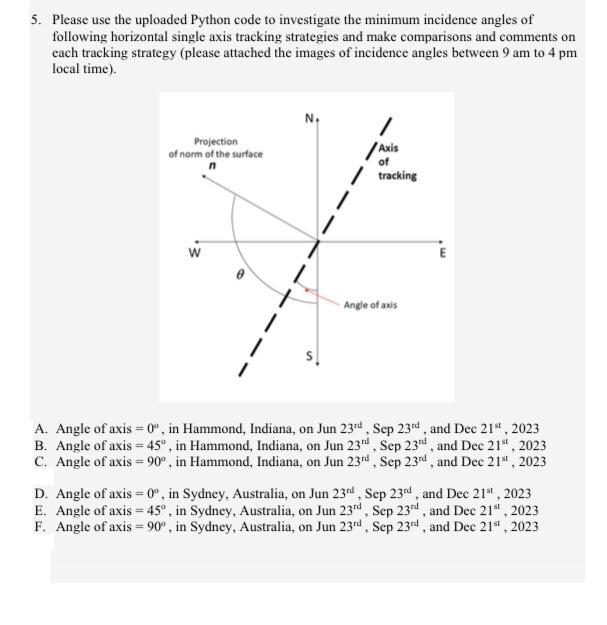 Solved 5. Please use the uploaded Python code to investigate | Chegg.com