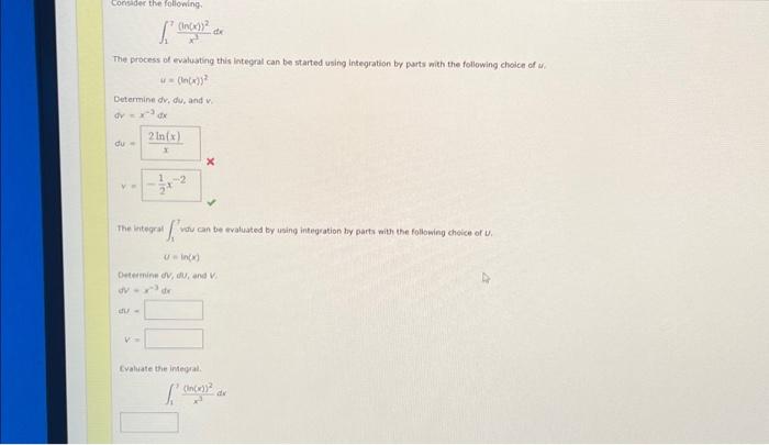 Solved Consider the following. (In(x))² [ The process of | Chegg.com
