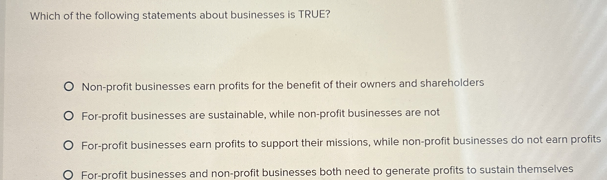 Solved Businesses earn profits q,when their stock price | Chegg.com