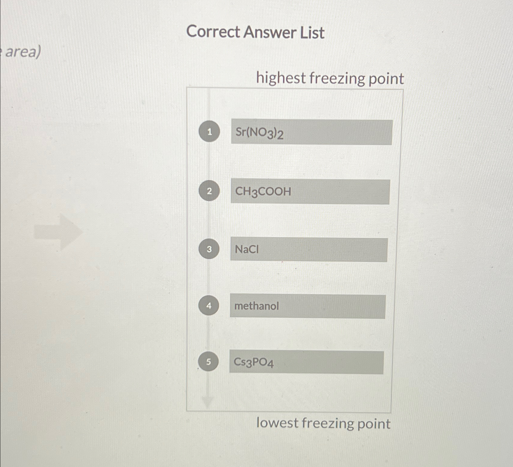 Solved Rank in order of freezing point. | Chegg.com