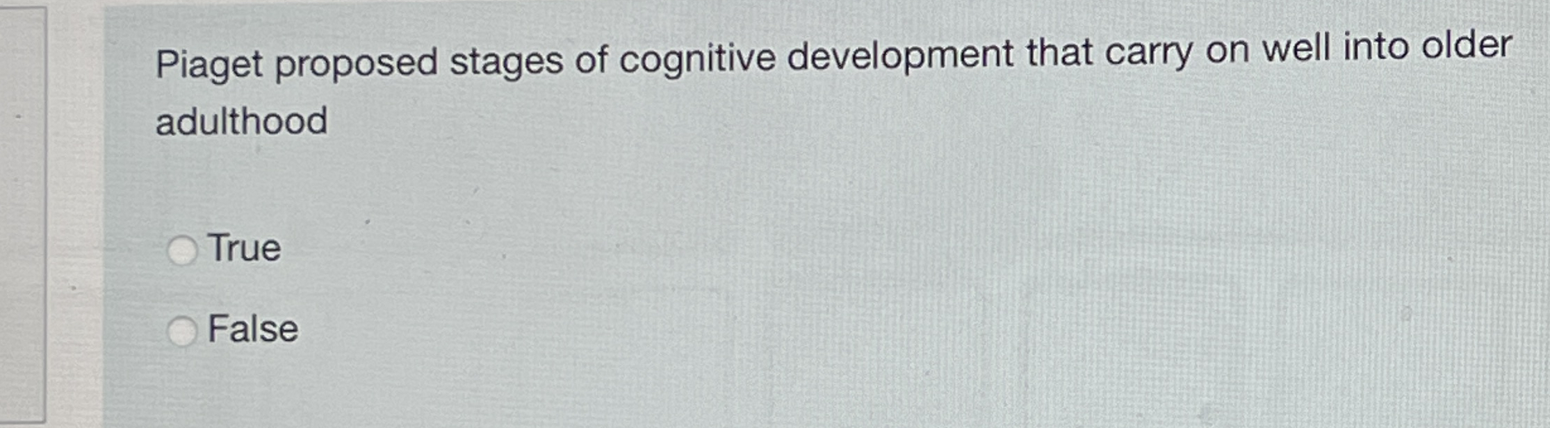 Solved Piaget proposed stages of cognitive development that | Chegg.com