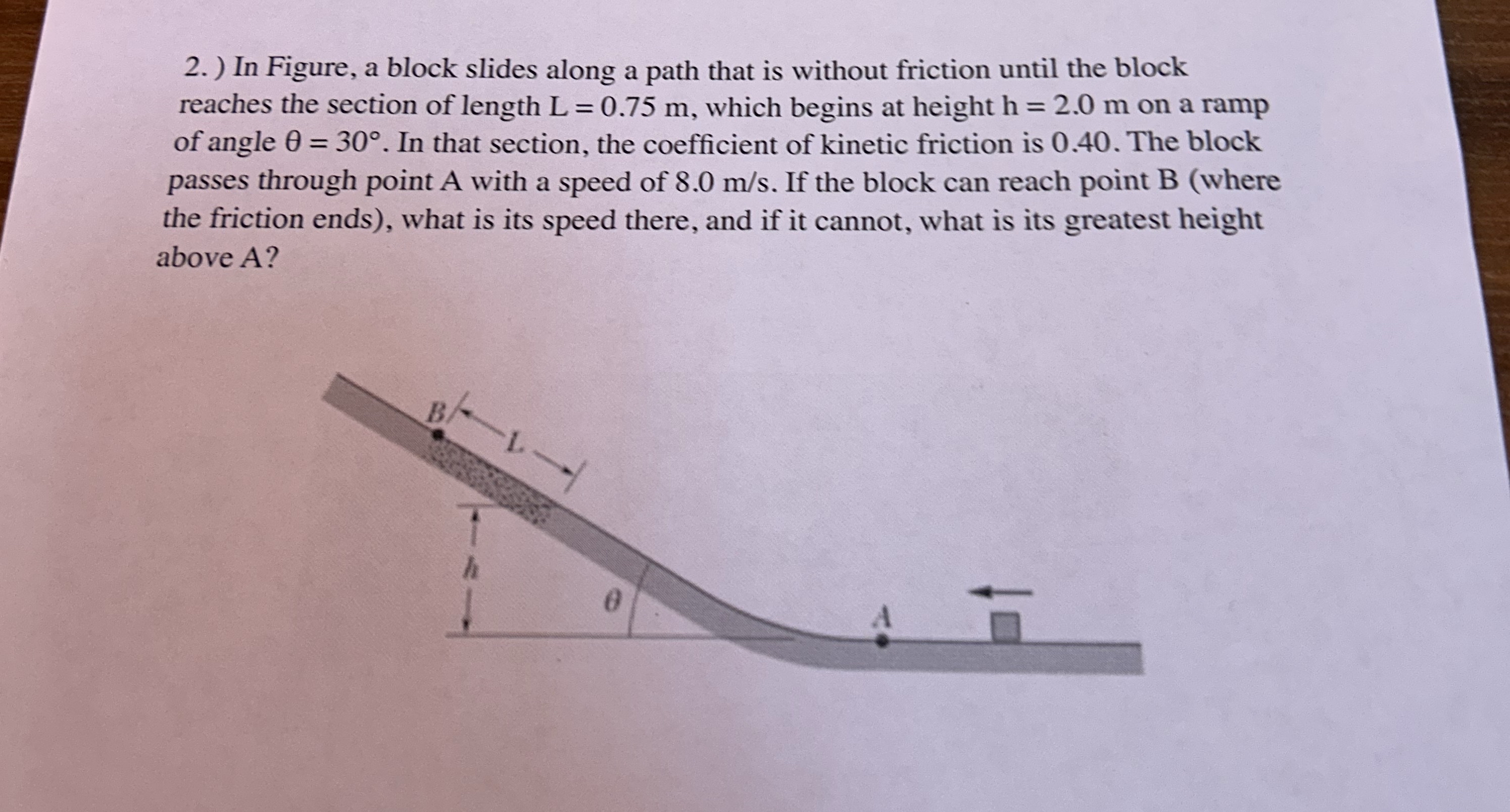 Solved How are we showing that the block reache spoint bIn | Chegg.com