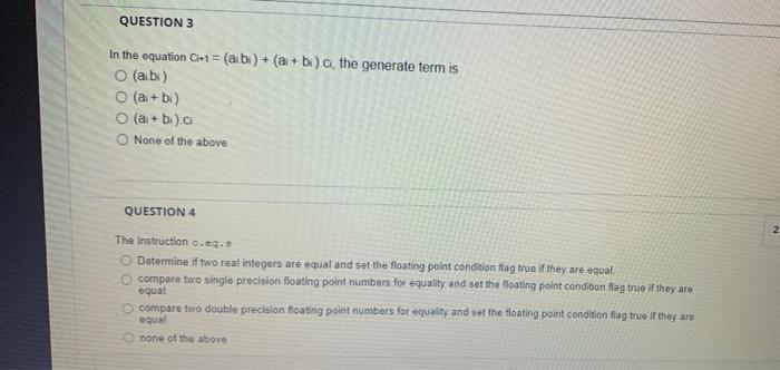 Solved The steps to perform FP addition include Compare | Chegg.com