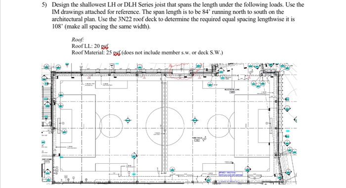Solved 5) Design the shallowest LH or DLH Series joist that | Chegg.com
