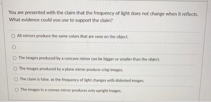 Solved You are presented with the claim that the frequency | Chegg.com