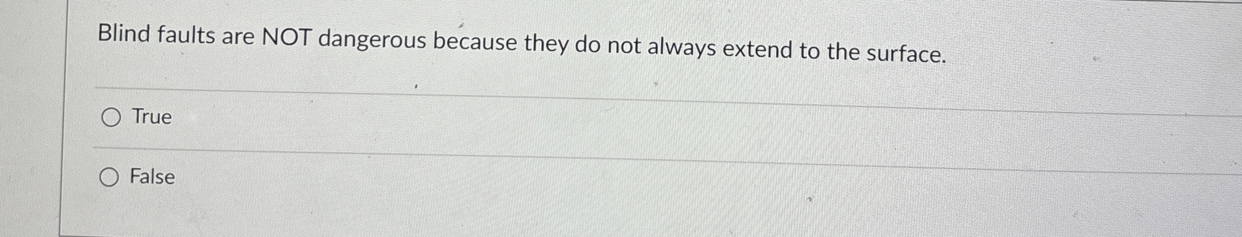 Solved Blind faults are NOT dangerous because they do not | Chegg.com