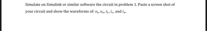 Solved Problem 1: For the step-down DC/DC converter shown in | Chegg.com