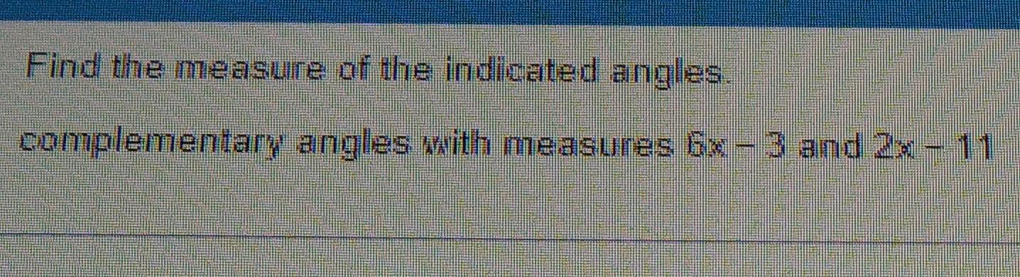 Solved Find The Measure Of The Indicated Angles