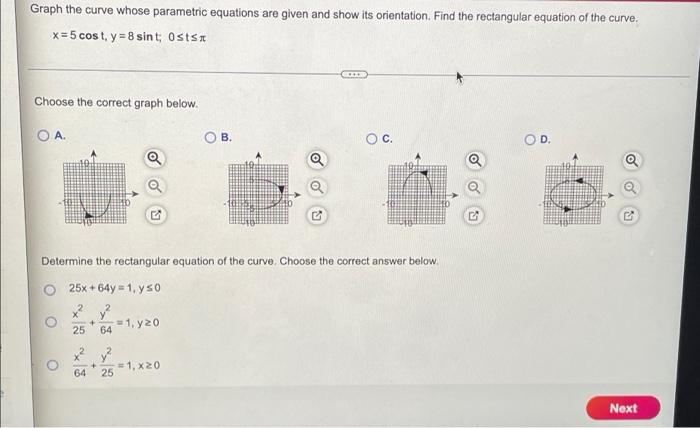 Solved Graph the curve whose parametric equations are given | Chegg.com