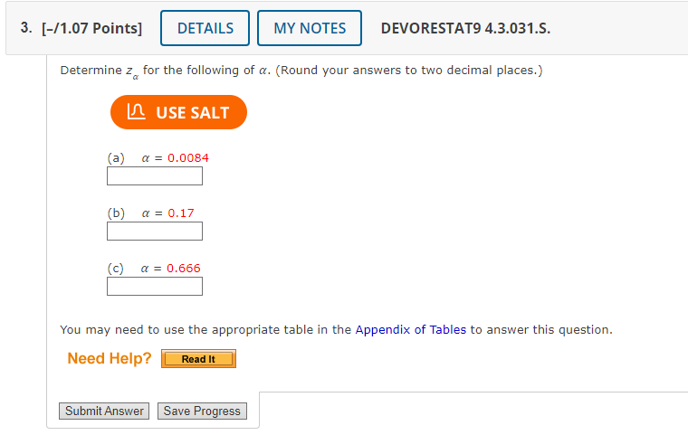 Solved Determine zα ﻿for the following of α. (Round your | Chegg.com