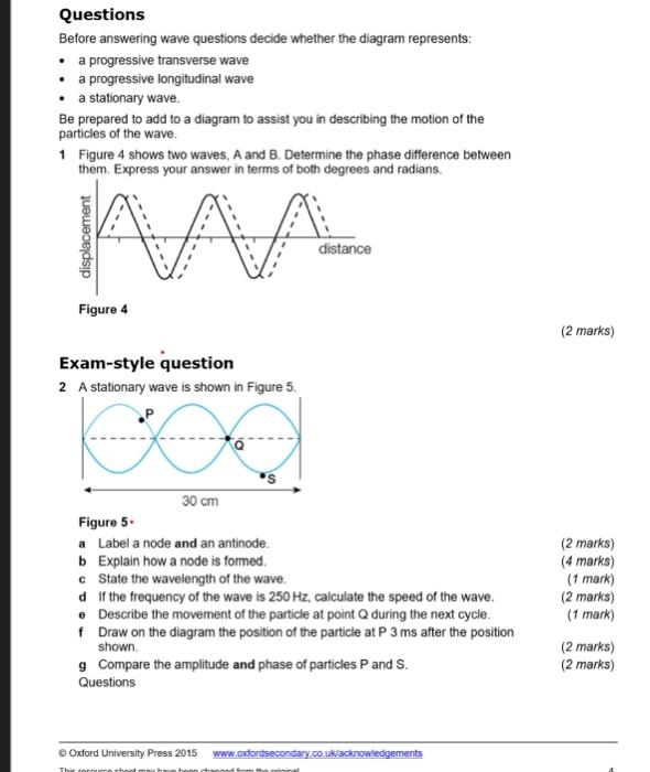 Solved Questions Before answering wave questions decide | Chegg.com