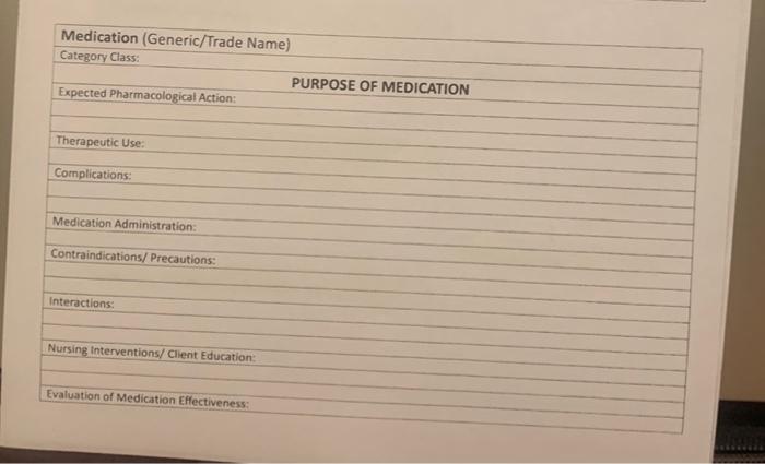 Solved purpose of medication for epinephrine, levophed, | Chegg.com
