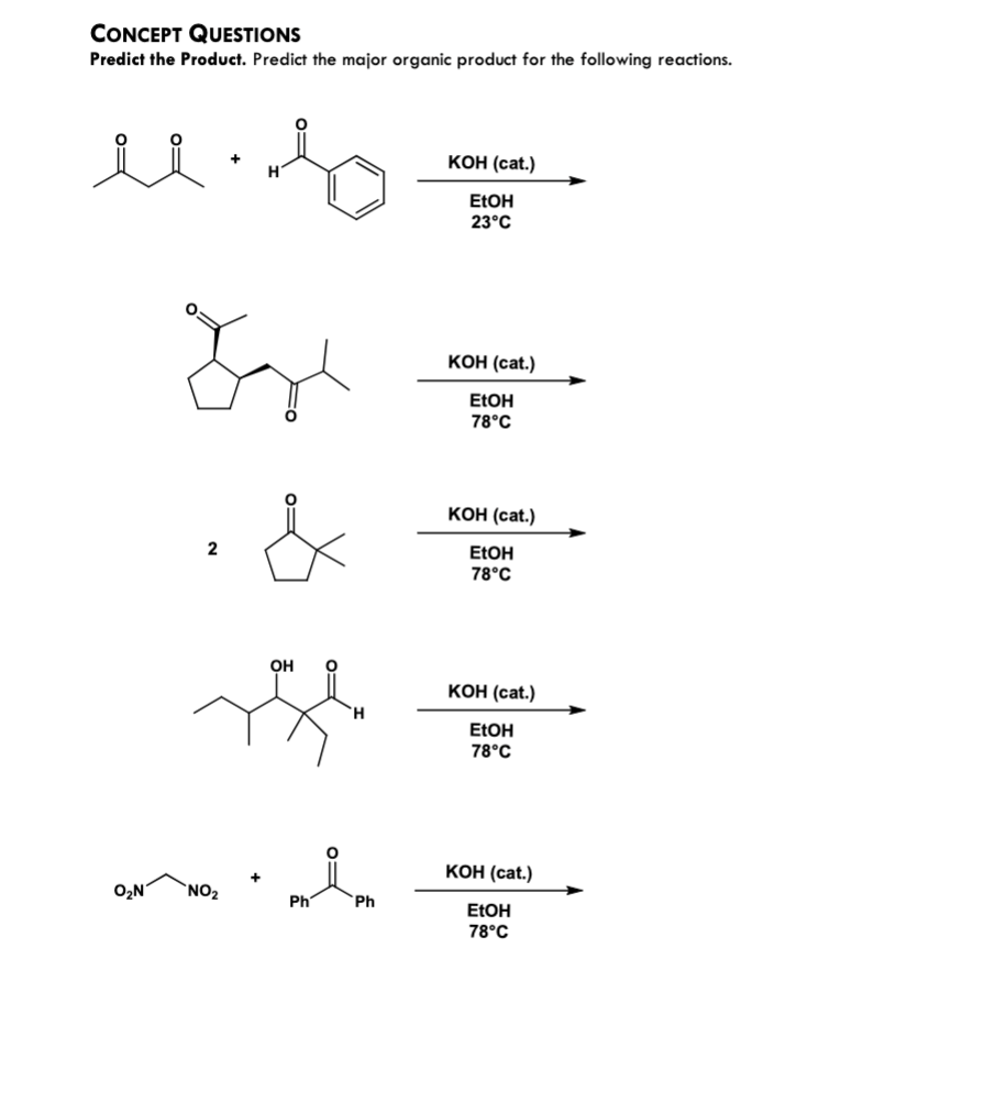 Concept QuestionsPredict the Product. Predict the | Chegg.com