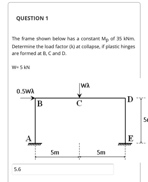 use frame 2 in the second picture to solve 5 & 6. | Chegg.com
