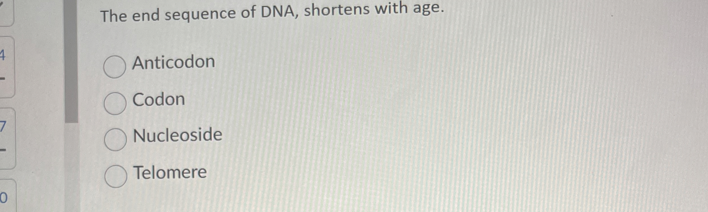 Solved The end sequence of DNA, shortens with | Chegg.com