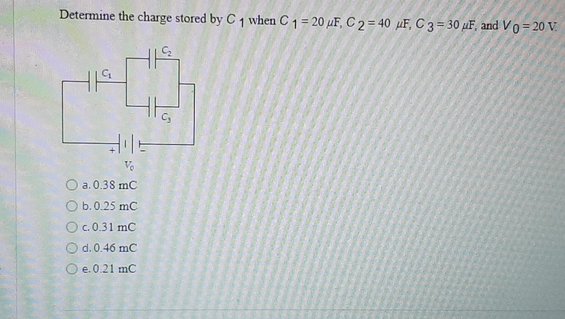 Solved Determine the charge stored by C1 when | Chegg.com