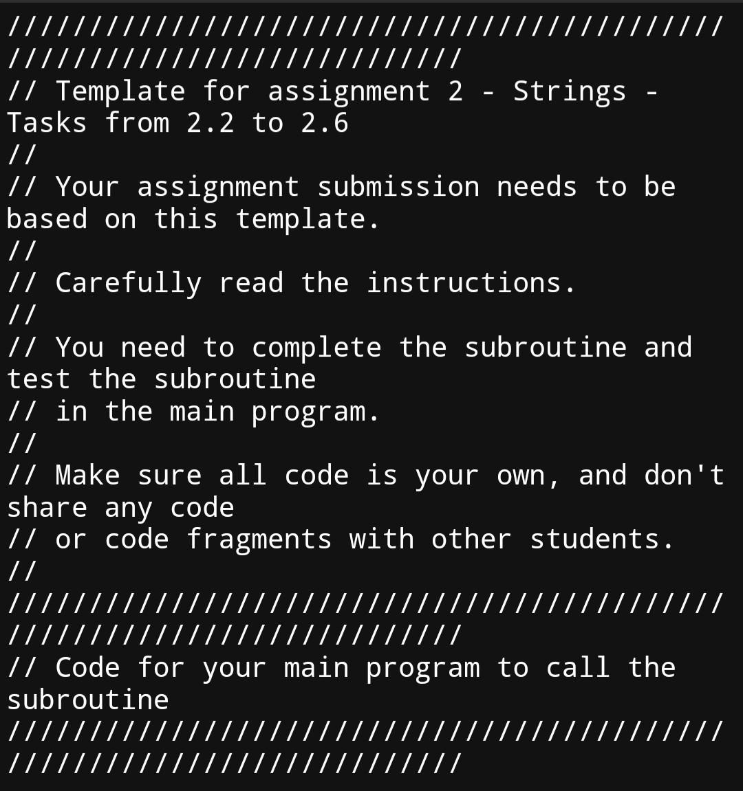 Solved A string is a sequence of characters. It's the basic | Chegg.com