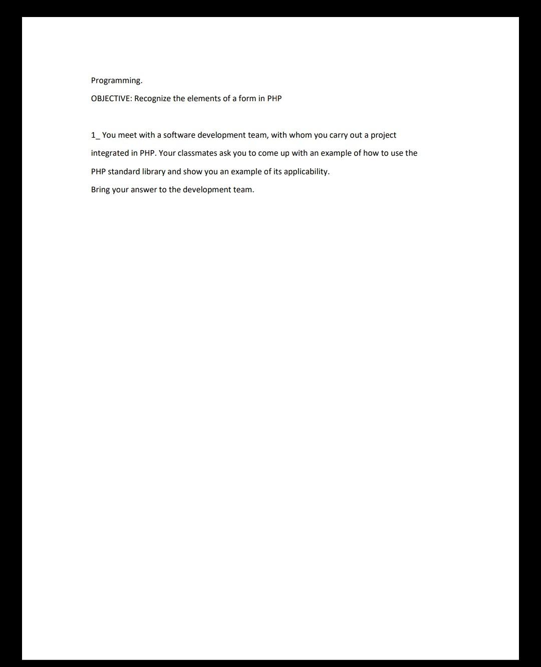 Solved Programming OBJECTIVE: Recognize the elements of a | Chegg.com