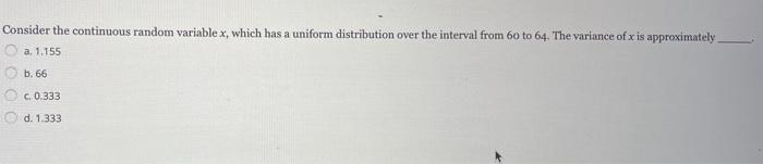 Solved Consider the continuous random variable x, which has | Chegg.com