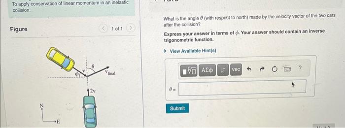Solved To apply conservation of linear momentum in an | Chegg.com