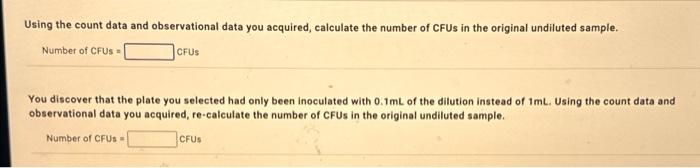 Solved Using the count data and observational data you | Chegg.com
