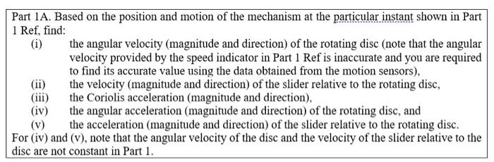 Solved Part 1A. Based on the position and motion of the | Chegg.com