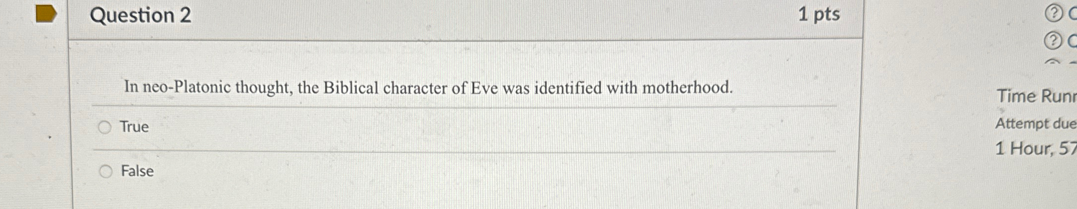 Solved Question 21 ﻿ptsIn neo-Platonic thought, the Biblical | Chegg.com