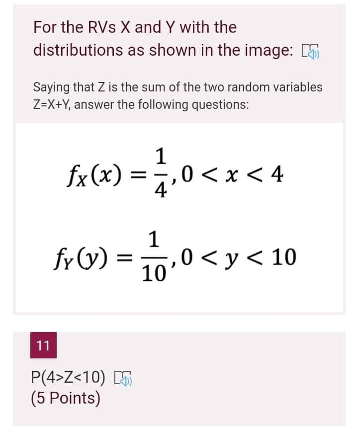 Solved For the RVs X and Y with the distributions as shown | Chegg.com