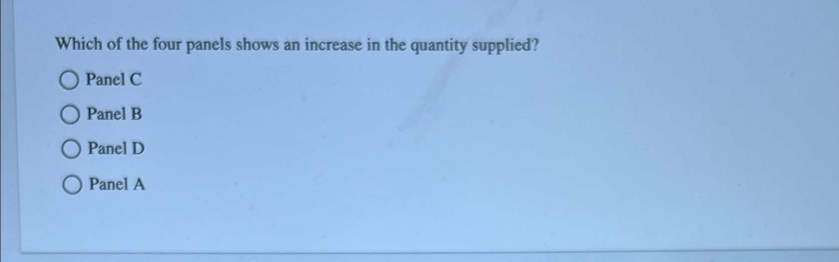 Solved Which of the four panels shows an increase in the | Chegg.com