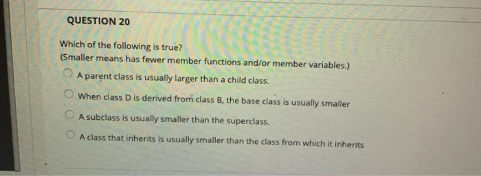 Solved Question 11 Which Is Correct Constructors Are 3530