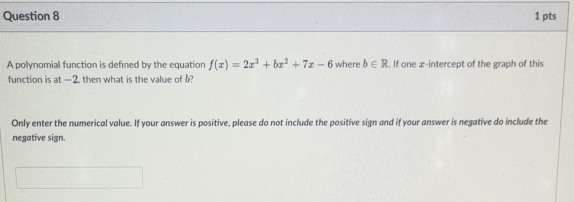 Solved A polynomial function is defined by the equation | Chegg.com
