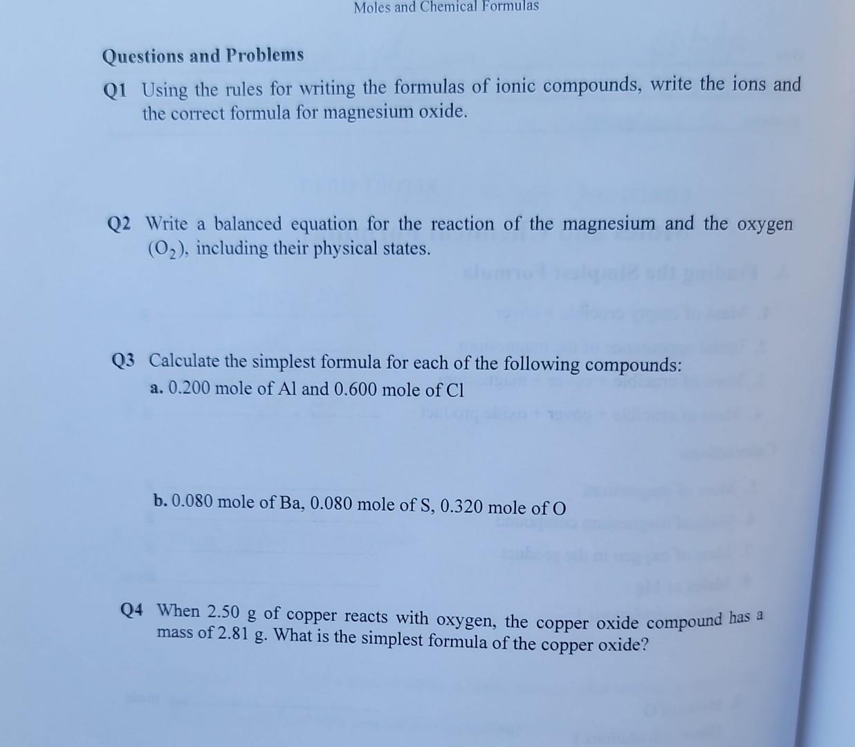 Solved Calculations 5. Mass of magnesium g 6. Mass of | Chegg.com