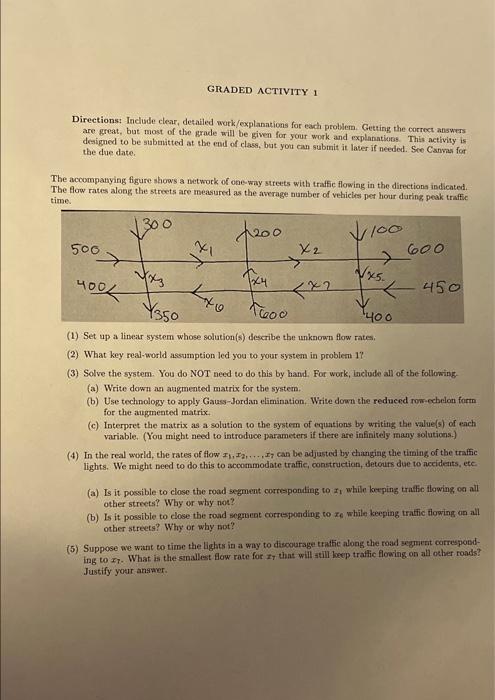Solved GRADED ACTIVITY 1 Directions: Include clear, detailed | Chegg.com