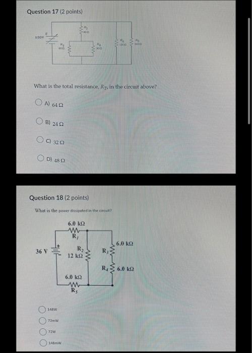 Solved Given the Circuit shown, calculate the total current | Chegg.com