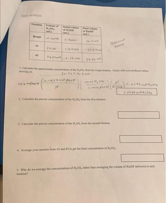 Solved Data analysis 1. Calculate the approximate | Chegg.com