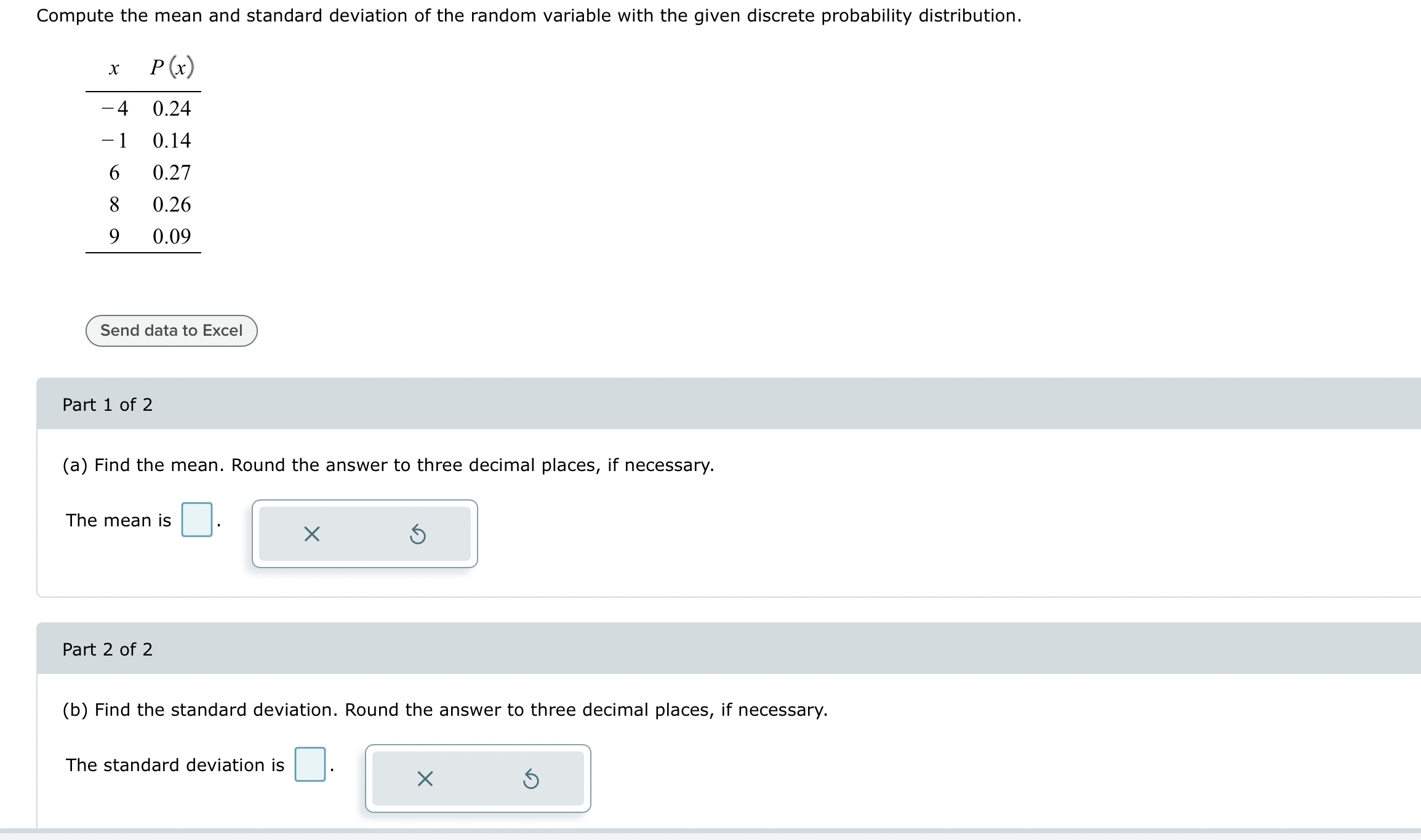 Solved 25- ﻿Compute the mean and standard deviation of the | Chegg.com
