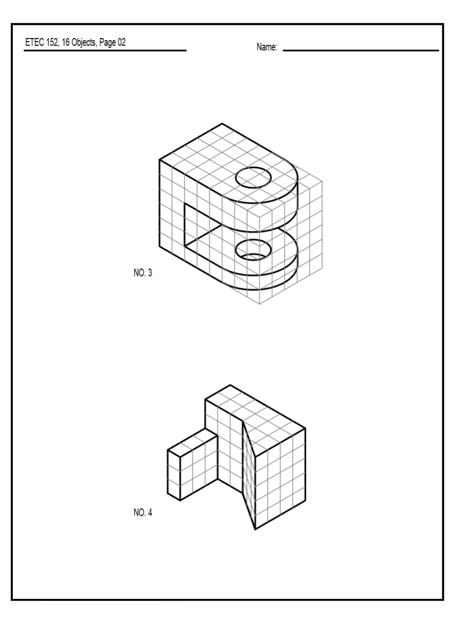 Solved Draw three orthographic views (FRONT, ﻿TOP, SIDE) | Chegg.com