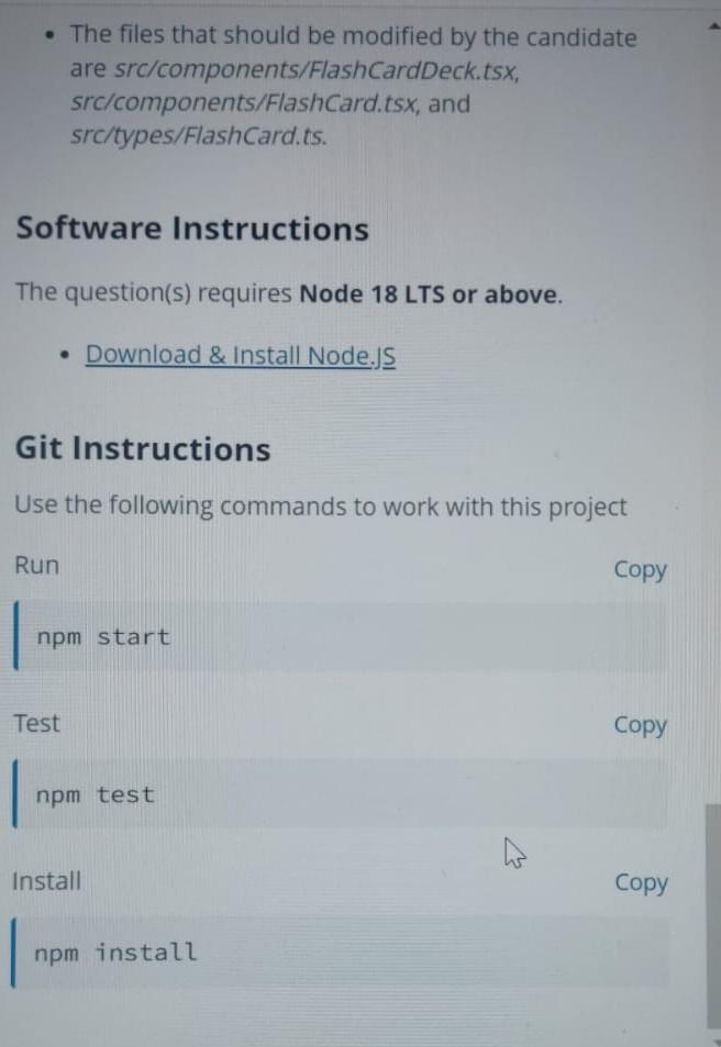 Solved Using Typescript and React, design a flashcard app | Chegg.com