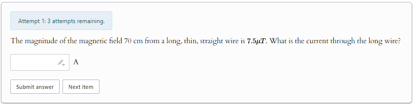 Solved Attempt 1: 3 ﻿attempts remaining.The magnitude of the | Chegg.com